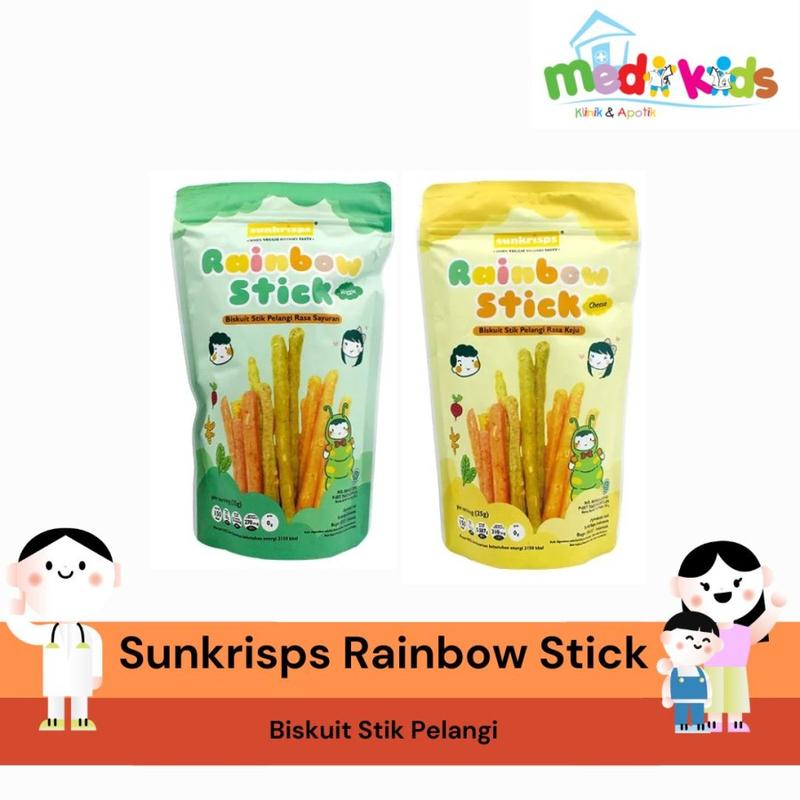 Sunkrisps Sunskrips Rainbow Veggie Stick Cheese Stik Cemilan - Shop ...