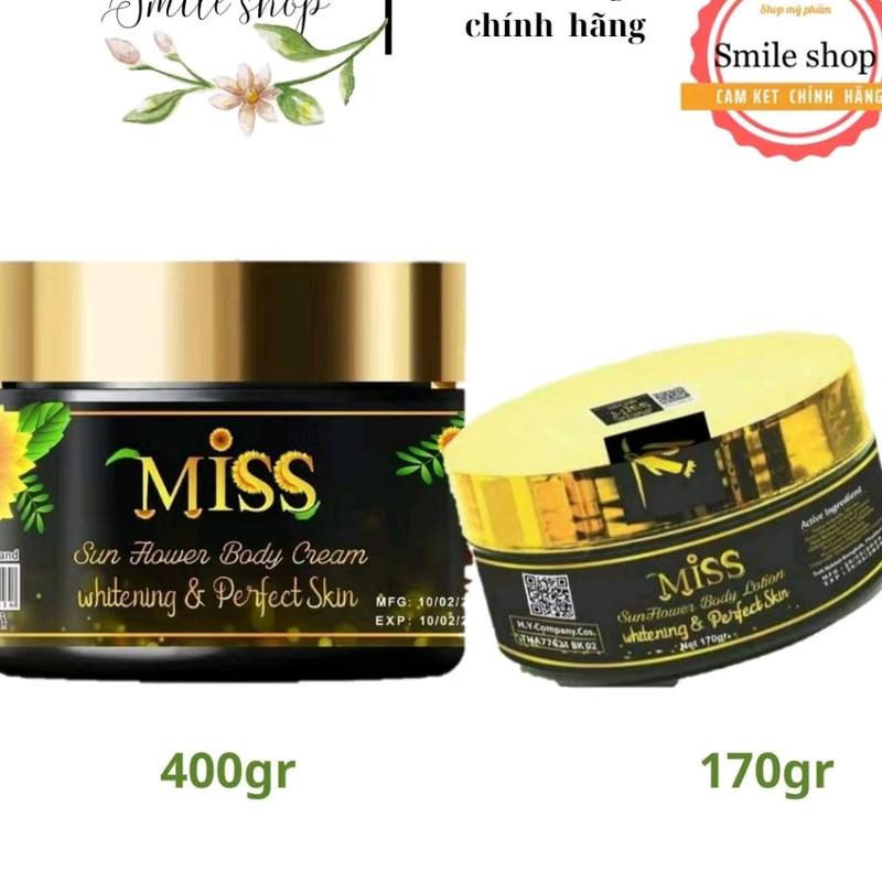 ( 400gram) Whitening Body Cream MISS Sunflower Body Lotion Maden ...