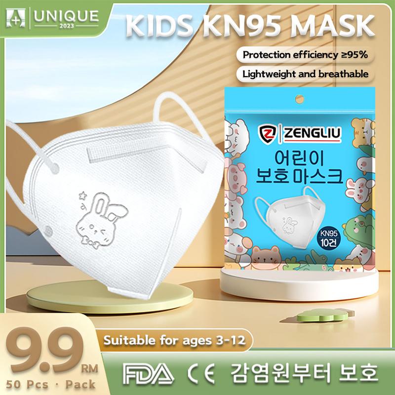 K+N95 Kids Mask 50Pcs Face Mack Duckbill Mask for Kids Children ...