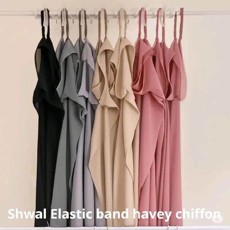 Selendang Chiffon Berkaret Elastik - 1.8m x 0.7m Scarves Accessory ...