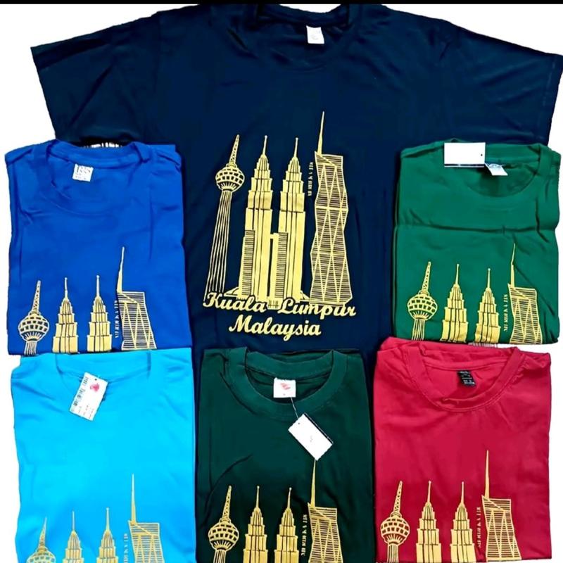 KLCC Print T Shirt Unixes Cotton size- S to XXL..Harga Borong - TikTok ...