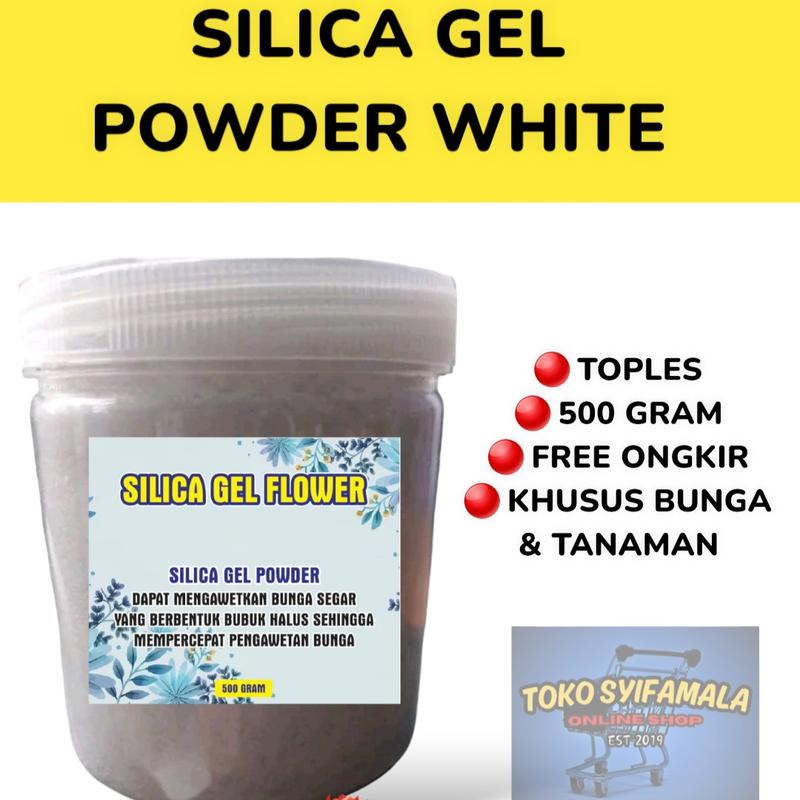 Silica gel powder pengawet bunga segar 500 gr Penyerap Kelembapan ...