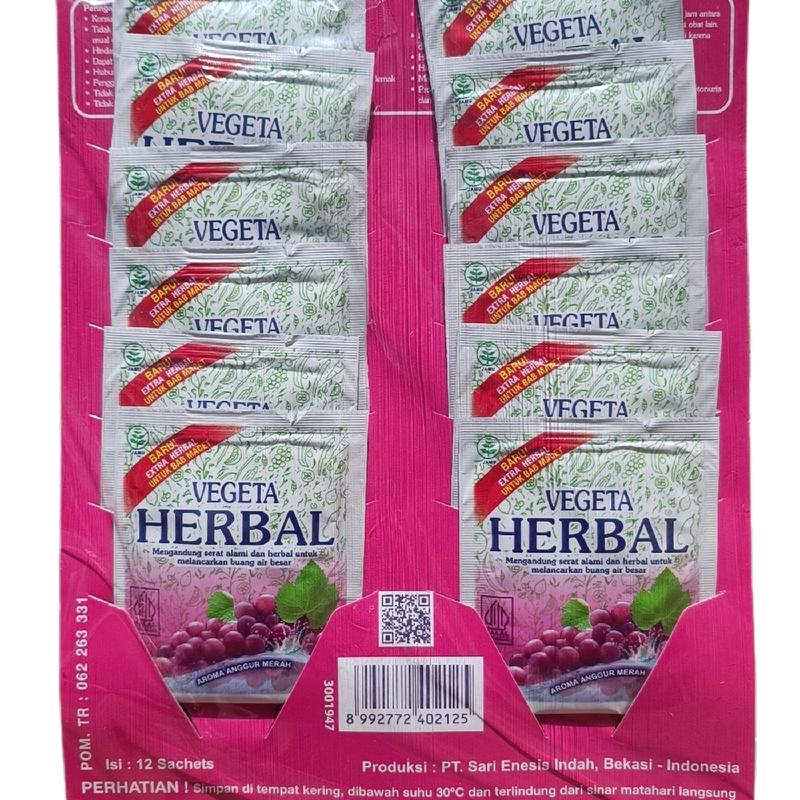 Vegeta Herbal Hanger isi 12 sachet rasa anggur - Shop | Tokopedia