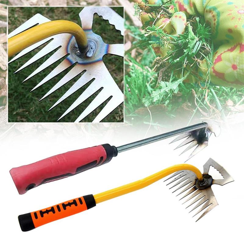 Alat merumput untuk berkebun, garu tangan kecil untuk melonggarkan ...
