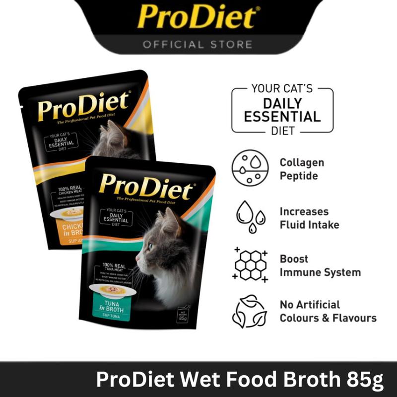 ProDiet 85g Wet Broth - Chicken / Tuna - TikTok Shop Malaysia