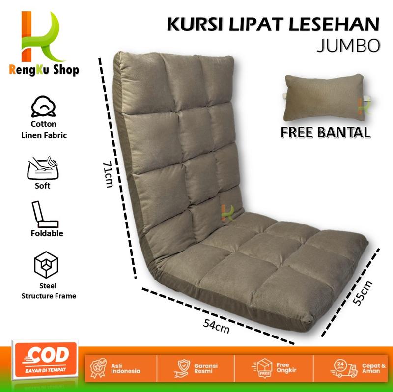 Kursi Lesehan Lipat Super Besar / Kursi Lantai Tatami Jumbo RengKu ...