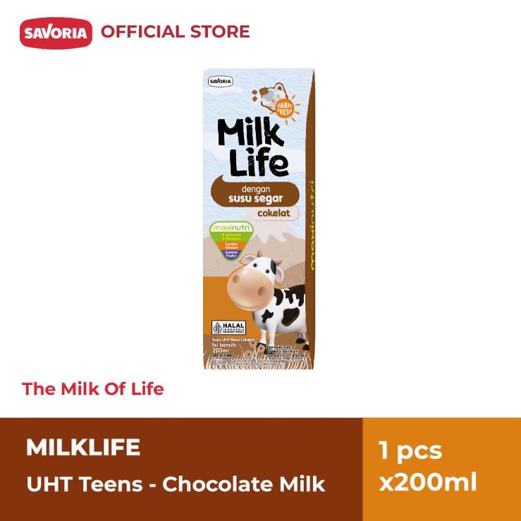 MilkLife UHT Teens Chocolate Milk - Susu Rasa Coklat 200ml - Shop ...
