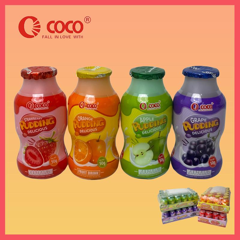 COCO pudding Fruit juice Apple/Grapes / Orange / strawberry 50g ...