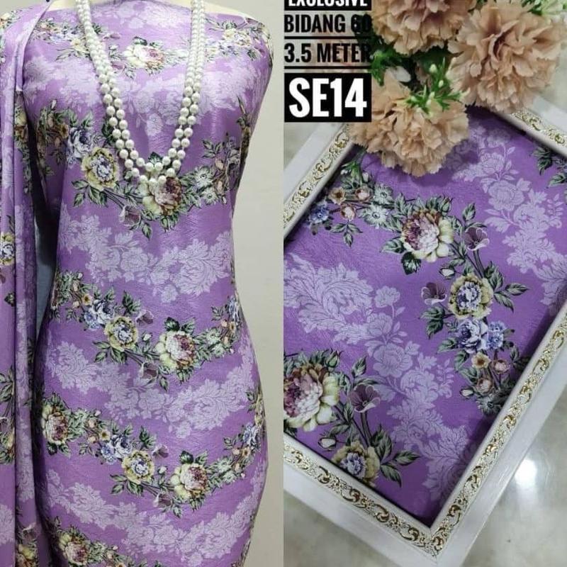 LUXURY SATIN SILK EMBOSS [3.5 METER BIDANG 60] - TikTok Shop Malaysia