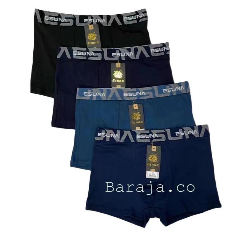 PROMO Boxer Pria Katun Premium ESUNA Isi 3-6 Pcs - Bahan Lembut - Shop ...