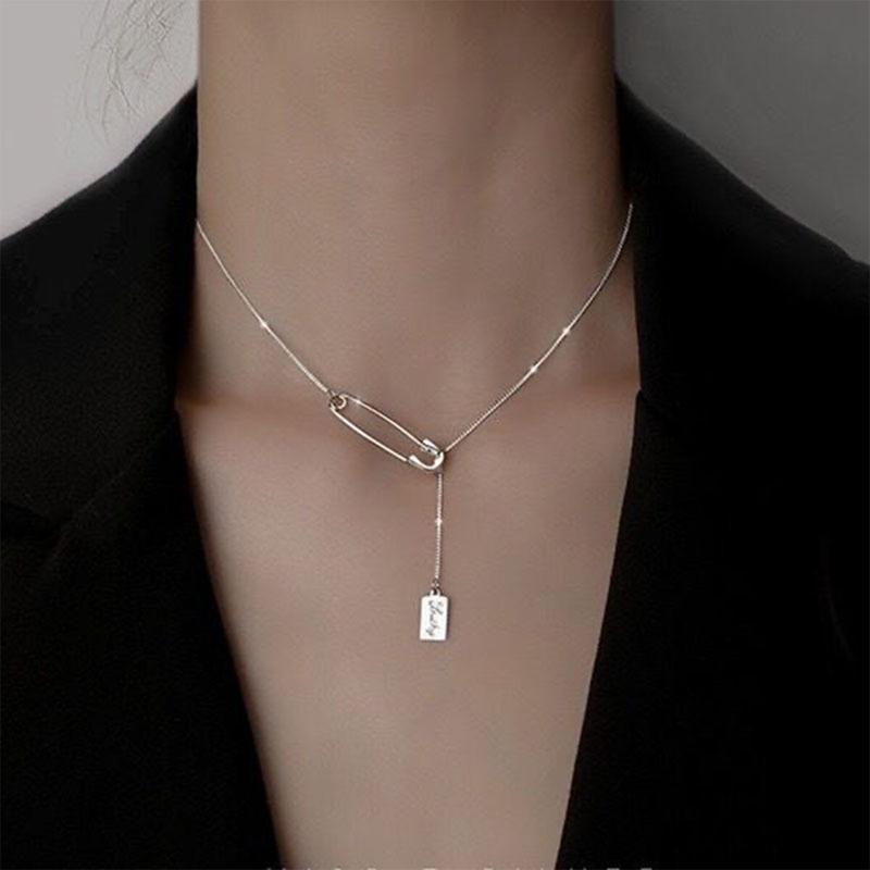 Kalung tag pin untuk wanita, reka bentuk khusus mewah, klip kertas ...