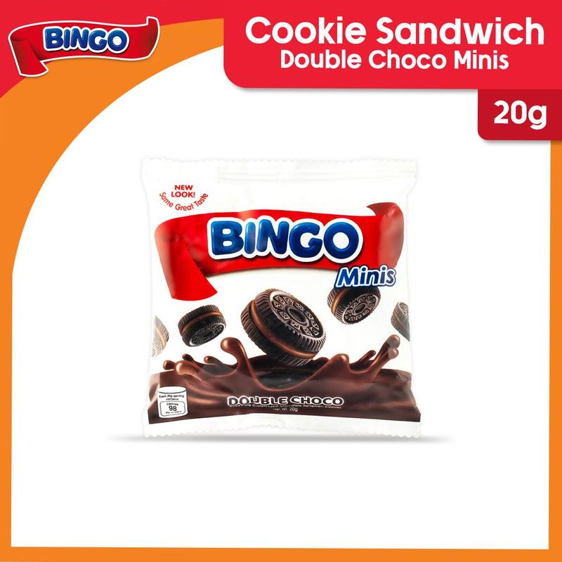 Bingo Cookie Sandwich Double Choco Minis 20g - TikTok Shop Philippines