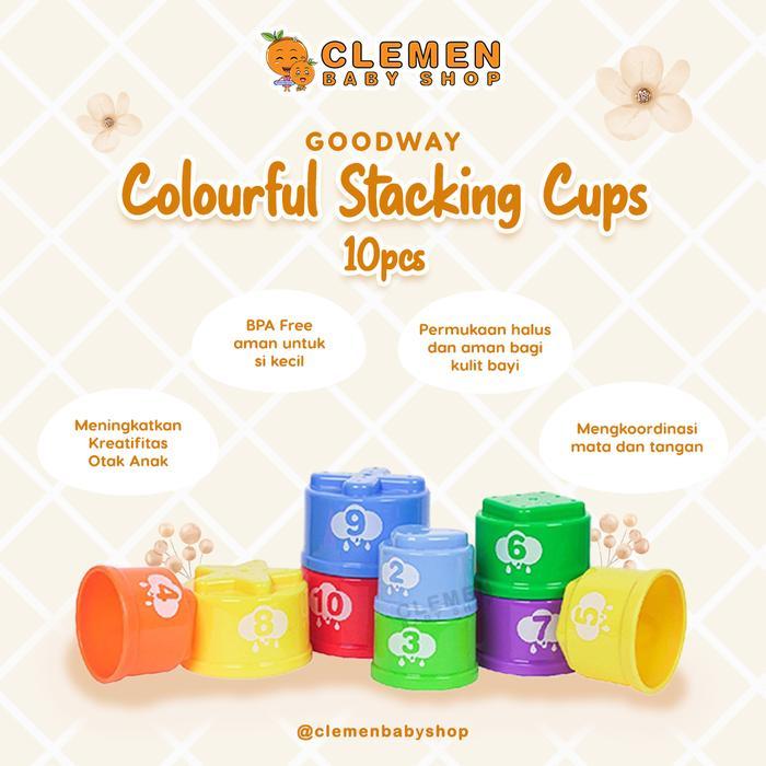 Goodway Colourful Stacking Cups 10pcs ( Mainan Susun Gelas ) - Shop ...