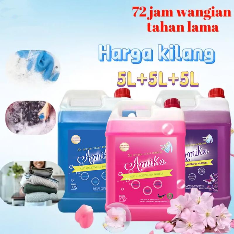 Amiko Liquid ,Sabun Dobi Malaya Liquid Detergen 5L/5KG,Clean, Fragrant ...