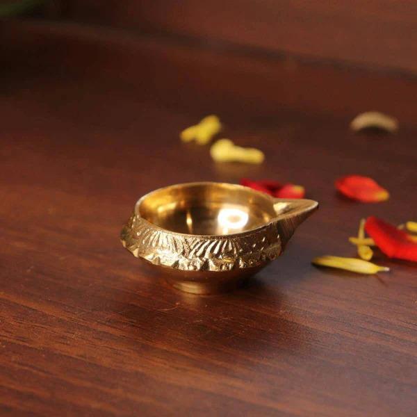 Pure Brass Kuber Diya – Traditional Deepam for Wealth & Prosperity ...