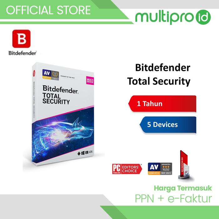 Jual Bitdefender Total Security - 5 Devices - Jakarta Utara - Multipro ...