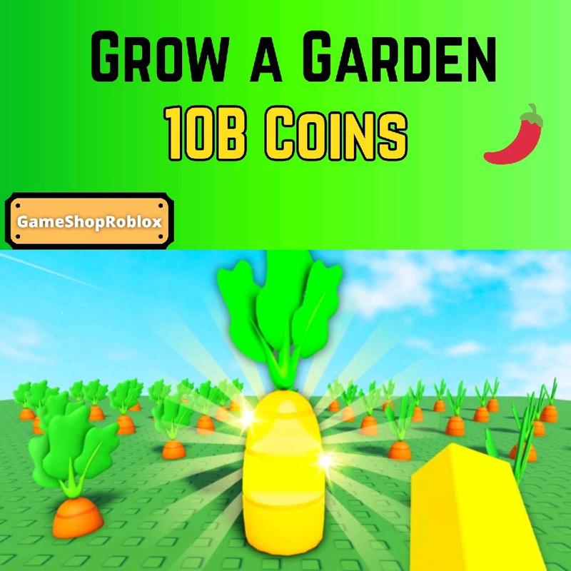 Roblox Grow A Garden 10B coins / money / sheckles mainan - Shop | Tokopedia