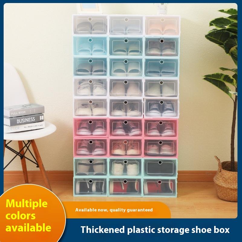 Home Storage Box Kasut Stackable Storage Shoe Shoe Box Pp Plastic ...