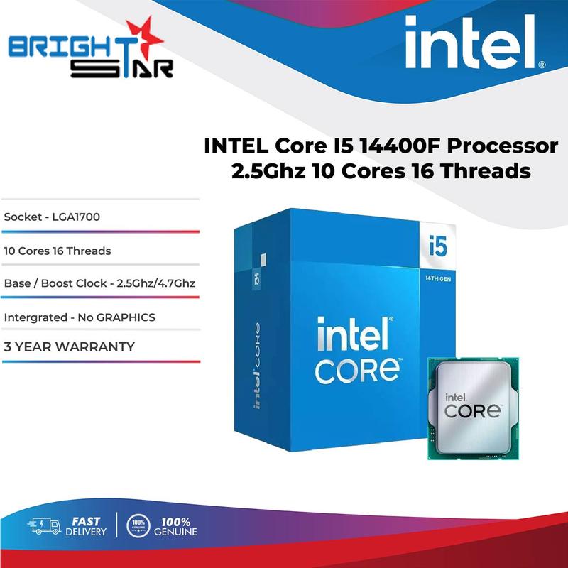 INTEL Core I5 14400F 2.5Ghz 14th Gen LGA1700 Processor - TikTok Shop ...