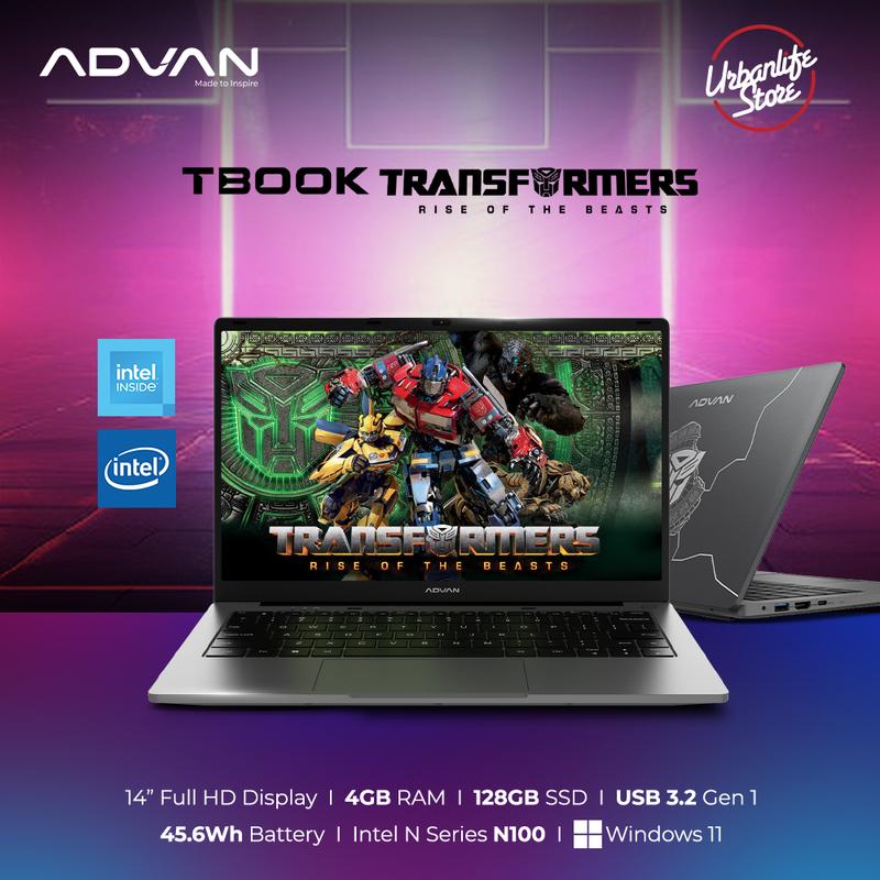 Advan Laptop Tbook X Transformers intel n100 8gb/128gb /windows 11 ...