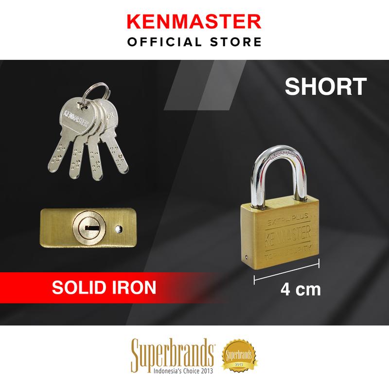 Kenmaster Gembok Komputer Pendek 40MM CK-40S KEY S / Gembok Komputer ...