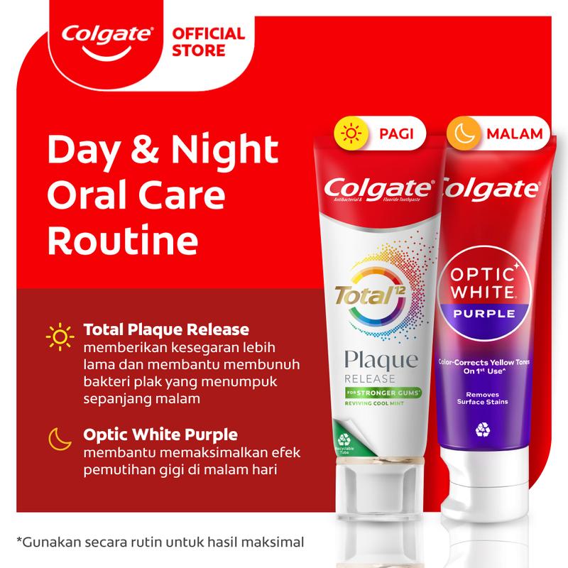 Colgate Total Plaque Release - Reviving Cool Mint + Colgate Optic ...