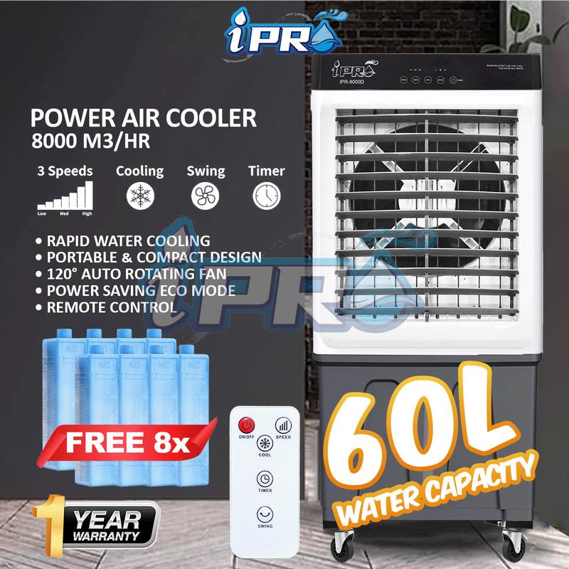IPRO Portable Air Cooler 60L Water Tank Powerful Aircond Max - TikTok ...