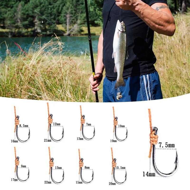 1Pc 5 # -13 # Durable Stainless Fishing Hook Anti-entanglement - TikTok ...