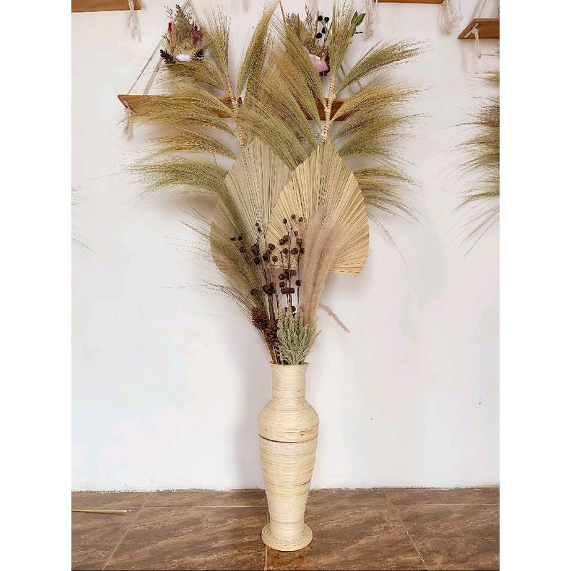 paket Vas 50cm+bunga kering sudut ruangan jumbo aesthetic { paket ...