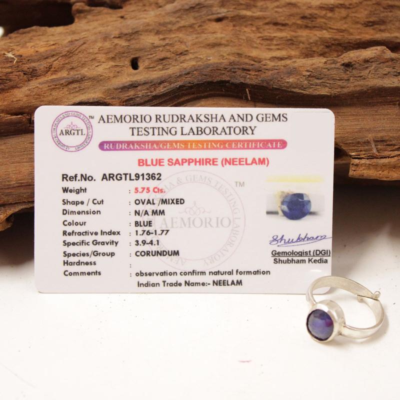 Neelam | Certifed Blue Sapphire Stone | Neelam stone Ring in - TikTok ...