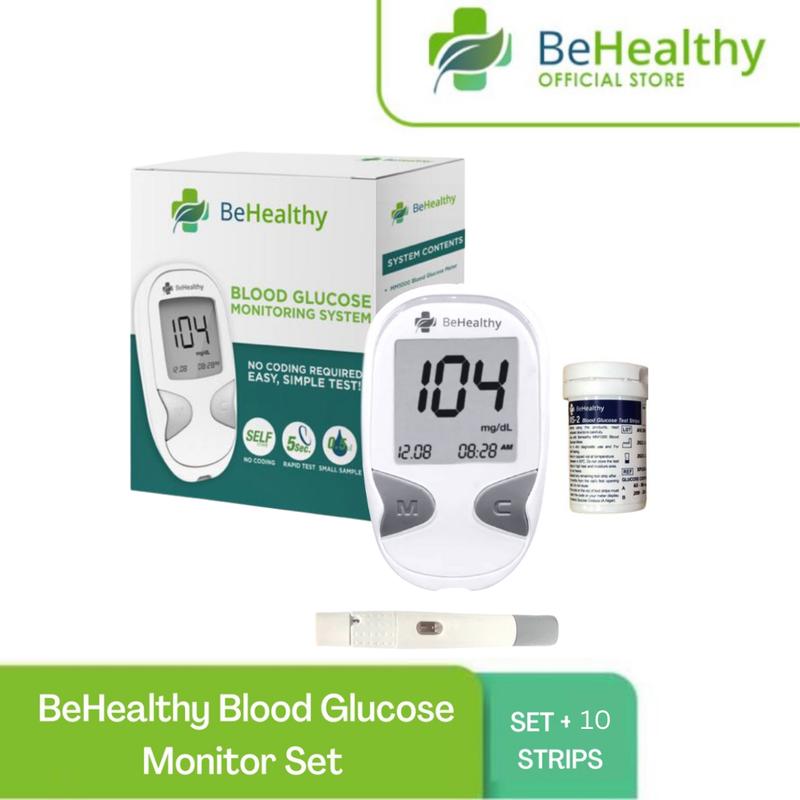 BeHealthy Blood Glucose Monitor Set Sugar Test Monitor with 10 - TikTok ...