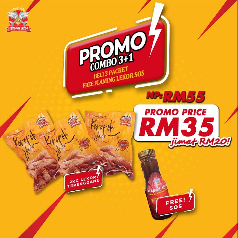 COMBO 3+1 (3 PACK LEKOR + FREE SEBOTOL SOS FLAMING LEKOR) Food - TikTok ...