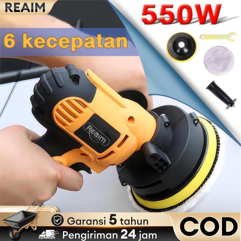 Reaim（garansi 3 tahun）Mesin poles Wool Polisher 5" Disc Mesin Poles ...