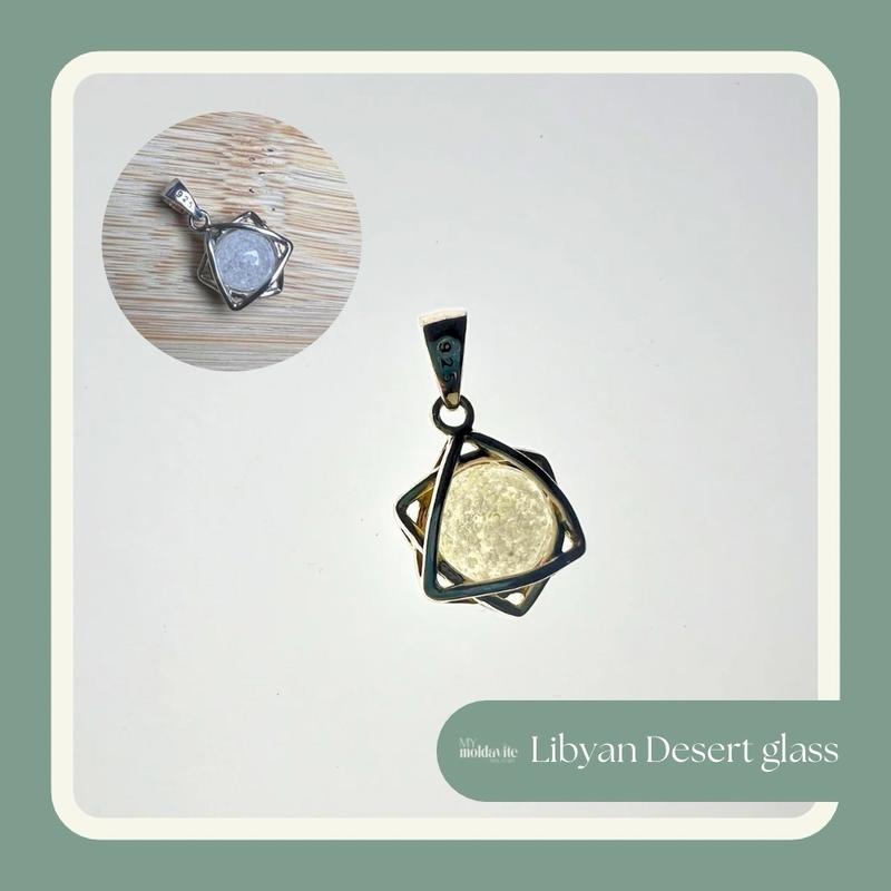 Natural Genuine Libyan Desert Glass Star 7-8mm Bead Pendant - TikTok ...