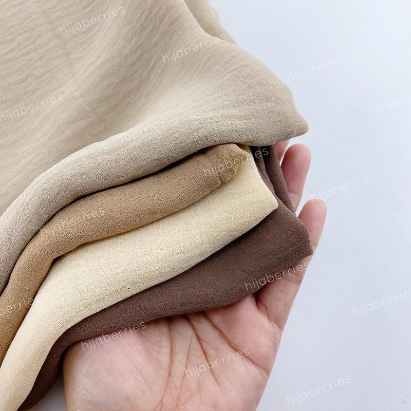 Chiffon Crumple Shawl (Ironless Shawl) - TikTok Shop Malaysia