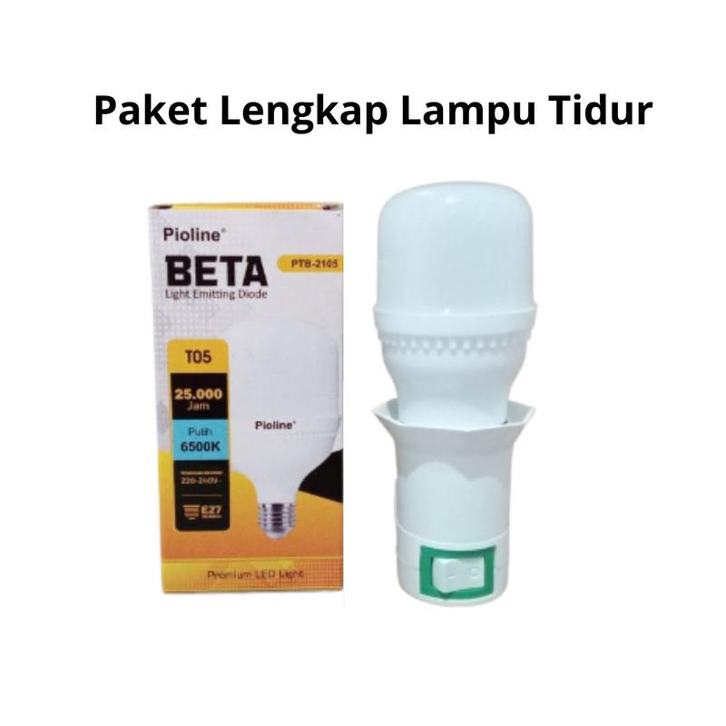 Satu set lengkap - Lampu Tidur LED Warna Putih plus Fitting Tempat ...