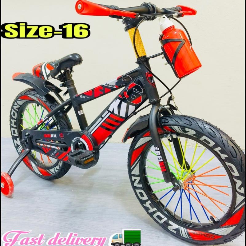 KM BIKE Basikal Kanak-Kanak Saiz 16 Inci 4-7 Tahun Warna Merah - TikTok ...