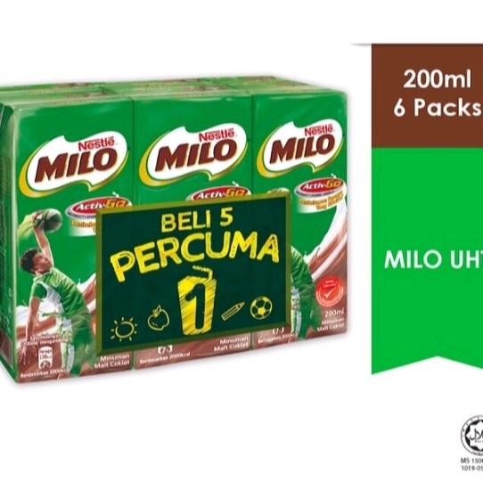 NESTLE MILO Activ-Go UHT 200 ML x 6 Pek (Exp: 31/08/2025) - TikTok Shop ...