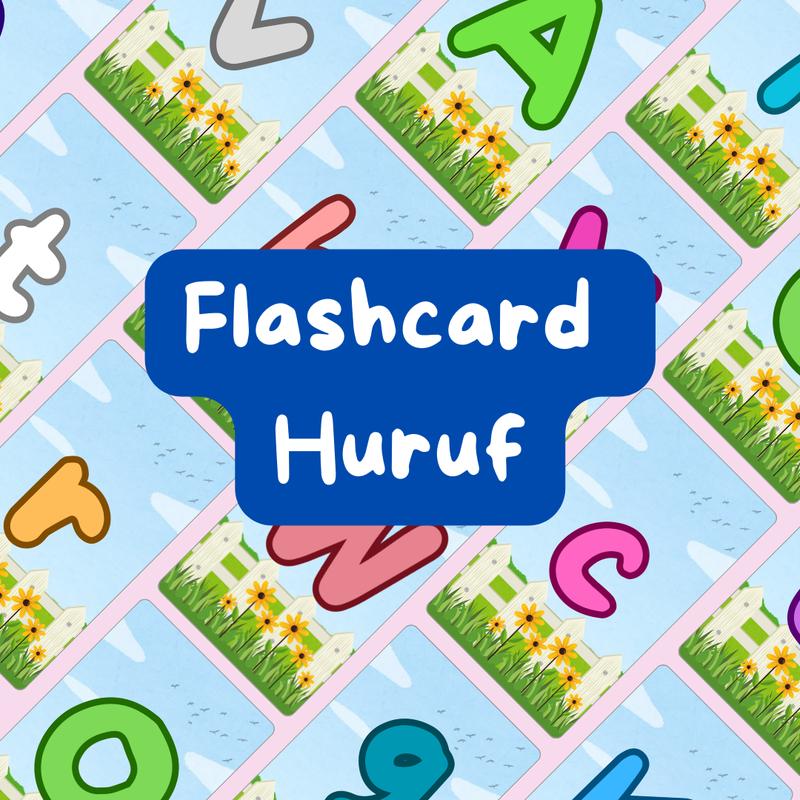 FLASH CARD HURUF VERSI 1 KARTU BELAJAR ANAK (ISI 100 PCS + LAMINASI ...