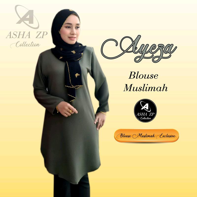 BLOUSE LABUH MUSLIMAH KAIN CEY IRONLESS UNTUK Wanita - TikTok Shop Malaysia