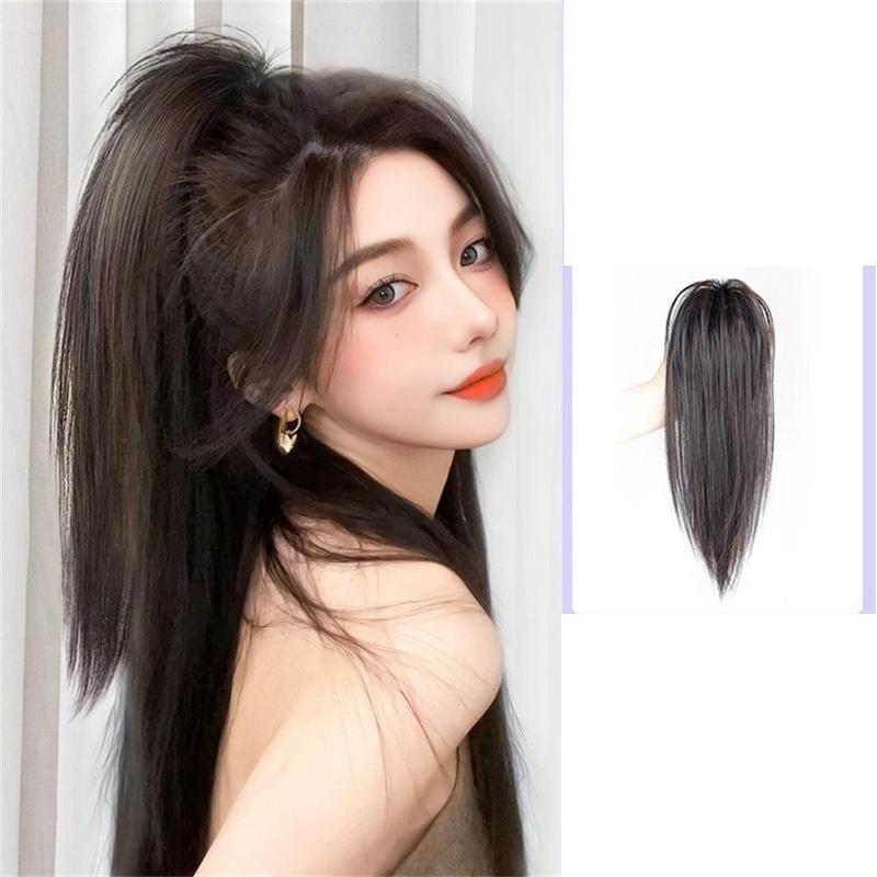 Fashion 40cm Long Hair Wigs Ins Style Women Wig Synthetic Extension ...