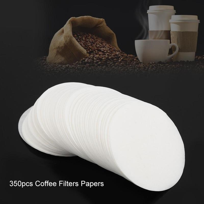 350PCS Round Coffee Filter Paper Coffee Maker Replacement Filters ...