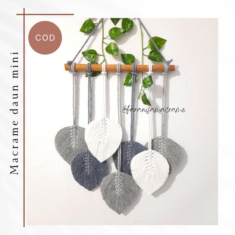 Macrame daun mini 7 daun - Shop | Tokopedia