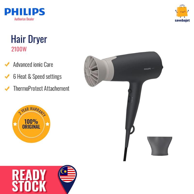 Philips Ionic Hair Dryer 3000 Series/2100W BHD351/13 - TikTok Shop Malaysia