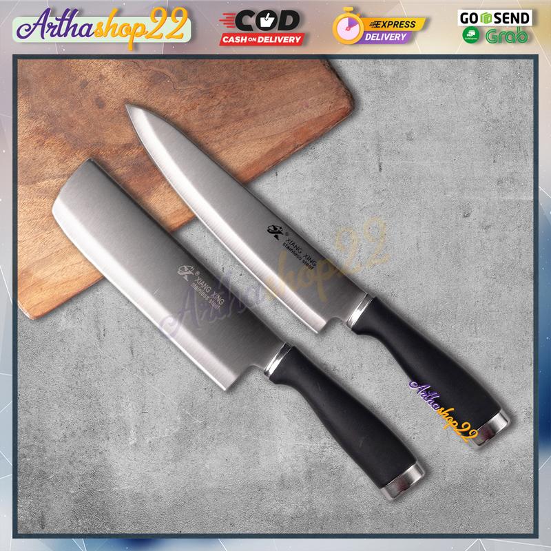 Pisau dapur stainless Pisau Koki pisau Chef Pisau Daging Stainless ...