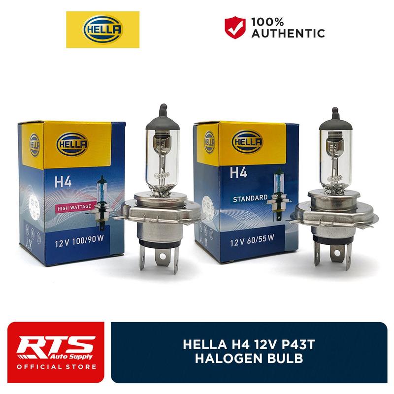Hella H4 12v 100/90w - 60/55w P43T Halogen Headlight bulb 1Pc - TikTok ...
