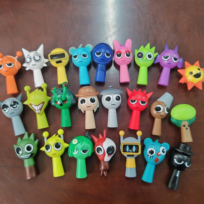 24pcs 4.5cm Funny Sprunki Figuras Model PVC Sprunki Game Action & Toy ...