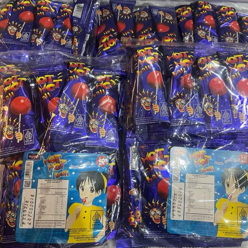 HBM PERMEN HOT HOT BALL ( isi 16pc ) @7gr - Shop | Tokopedia