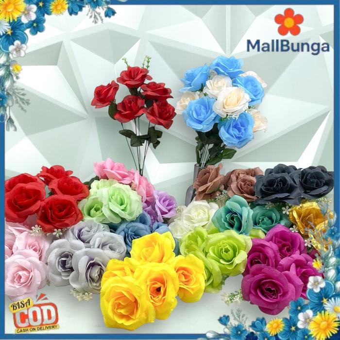 Promo Bunga Rose OF Artificial Bunga Artificial/Bunga Plastik/Bunga ...