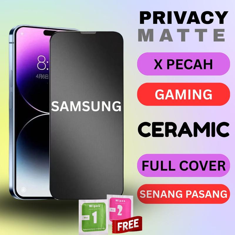 [Ceramic Matte Privacy ] Gaming Screen Protector untuk SAMSUNG - TikTok ...